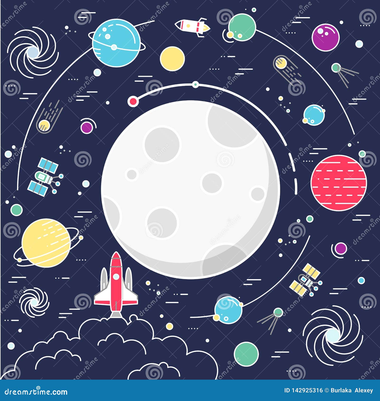 Fart Outer Rocket Mascot Costume Vector Illustration | CartoonDealer ...