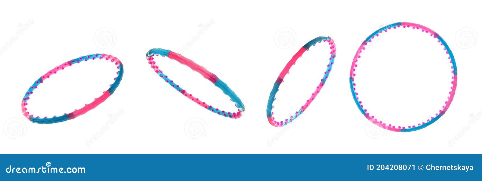 Set of Hula Hoops Isolated on White. Banner Design Stock Image - Image ...