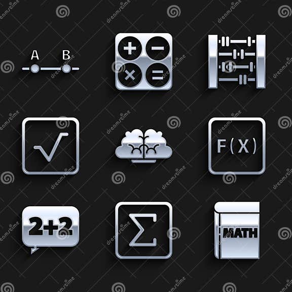Set Human Brain, Sigma Symbol, Book with Word Mathematics, Function Mathematical, Equation ...