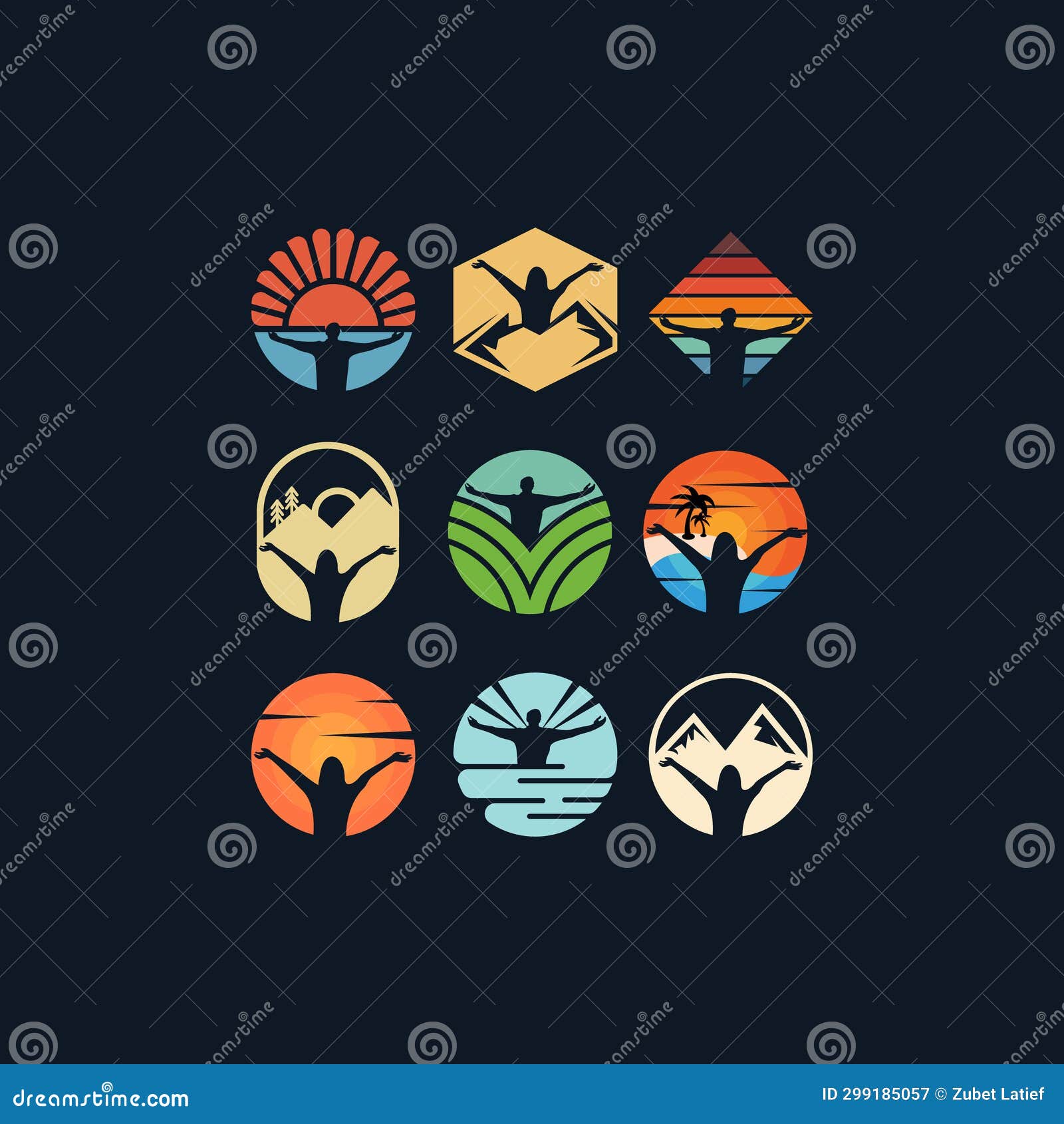 Human Freedom Logo. World Day Of Human Solidarity Celebration Vector ...