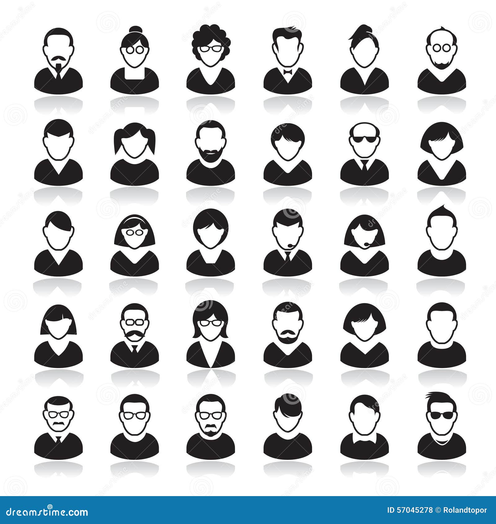 Set of Human icons. stock illustration. Illustration of aunt - 57045278