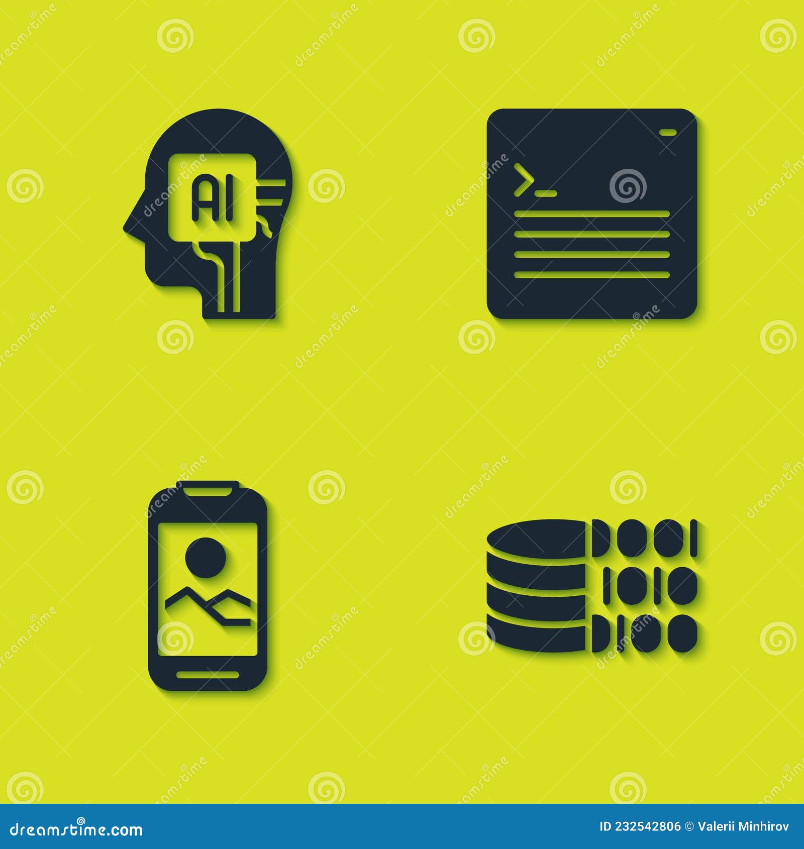 Set Humanoid Robot, Binary Code, Mobile Phone and Web Developer ... Set Humanoid Robot, Binary Code, Mobile Phone and Web Developer ...