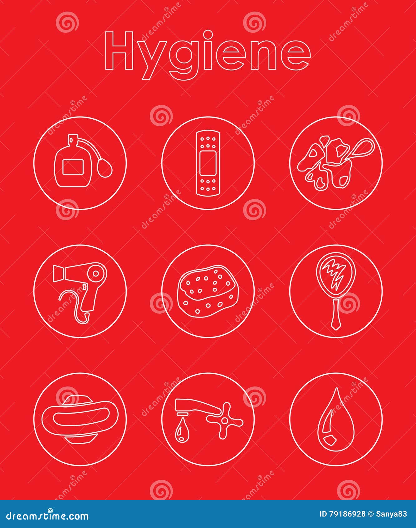 Set of Hygiene Simple Icons Stock Vector - Illustration of epidemiology ...