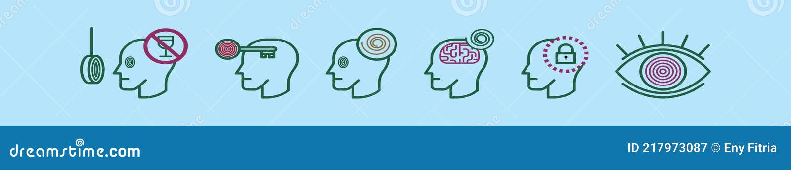 Hypnosis Cartoon Vector Illustration | CartoonDealer.com #47021126