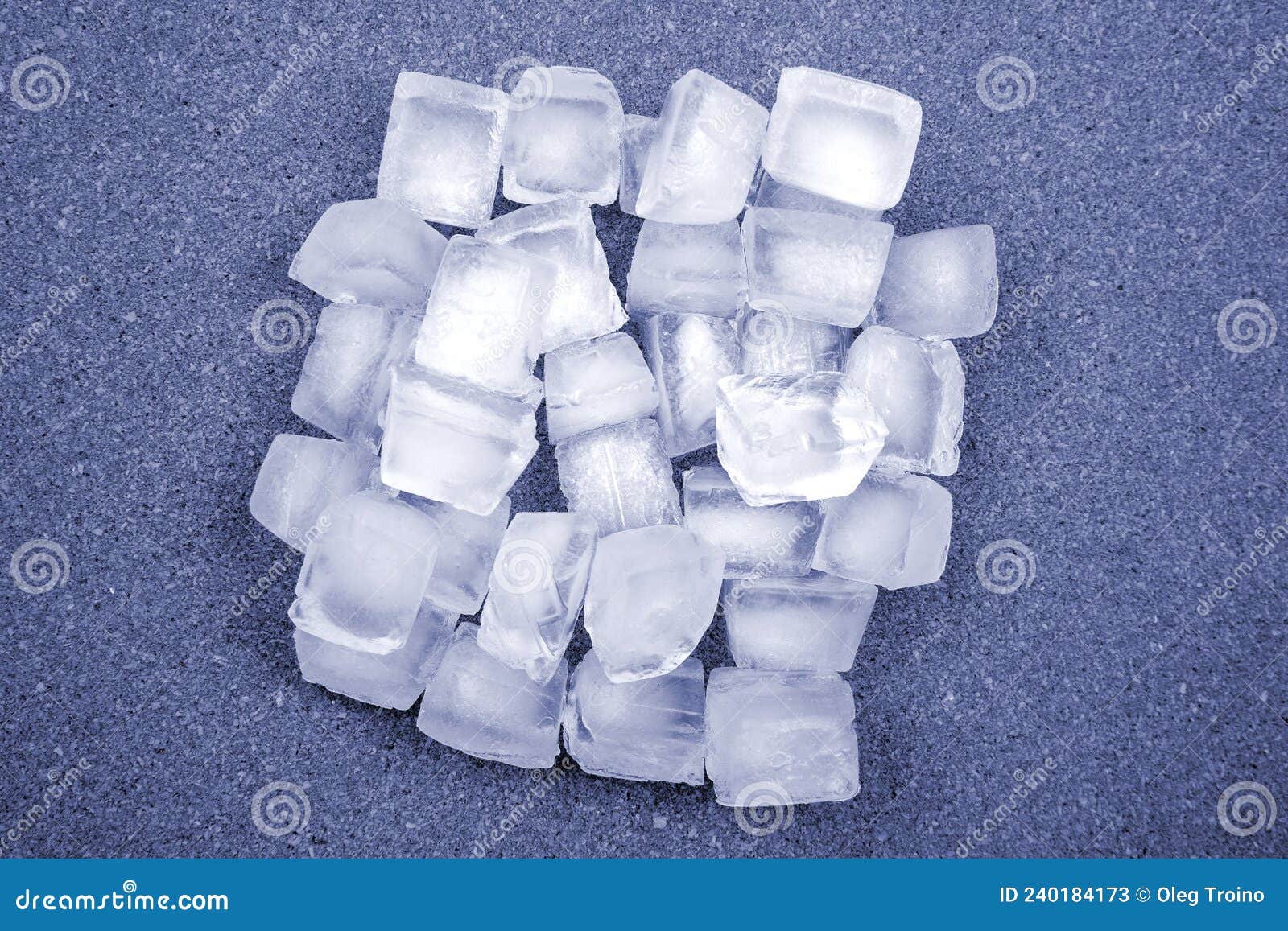 Set of Ice Cubes Frozen in the Refrigerator Stock Image - Image of ...