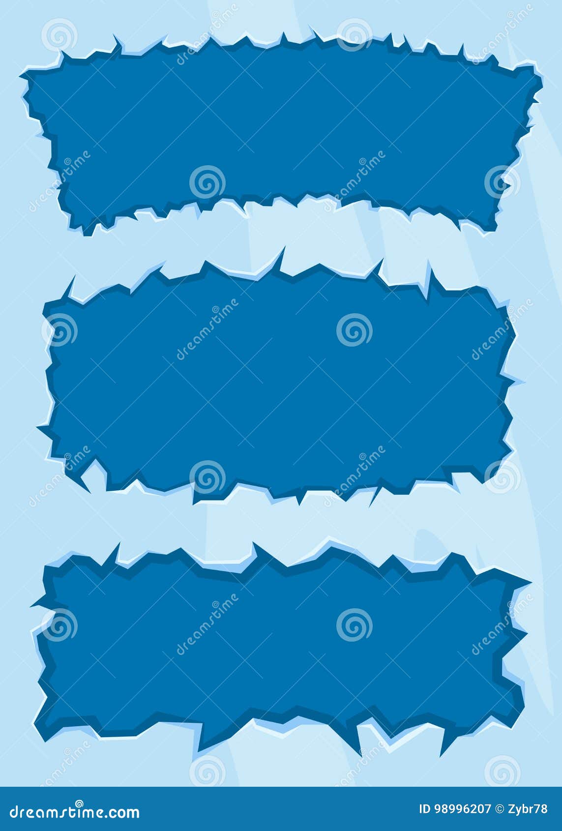 Set ice frame stock vector. Illustration of season, frame - 98996207