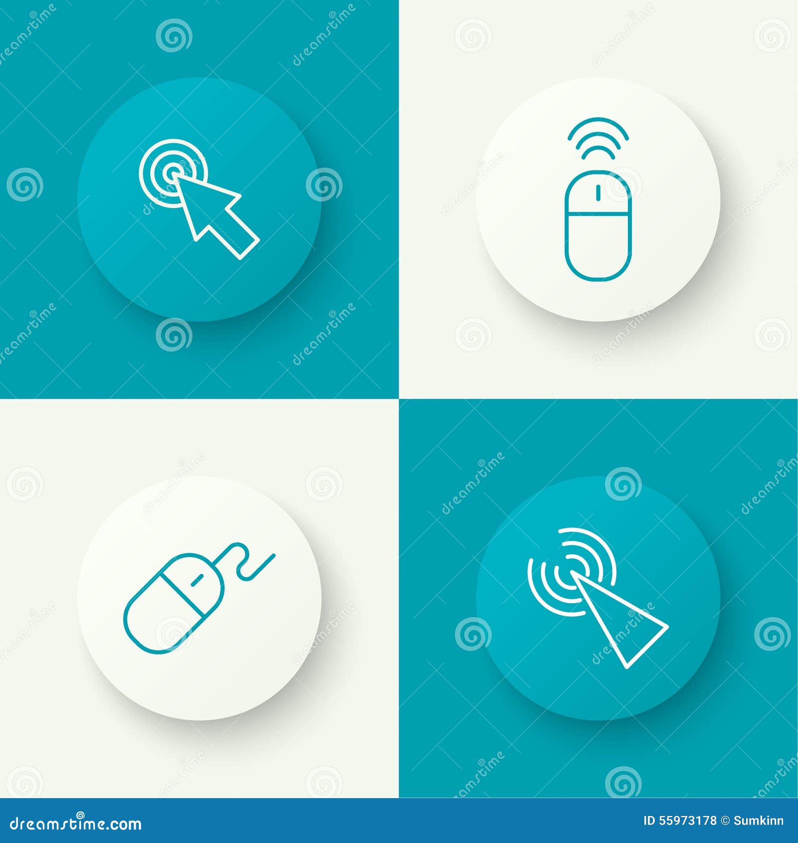 Computer Mouse Icon Shadow Stock Illustrations – 4,408 Computer Mouse ...