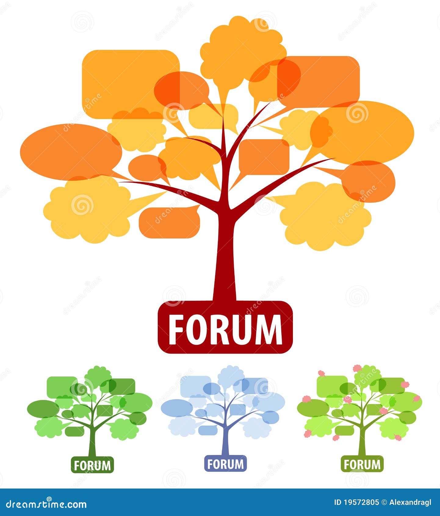 Set of icon for forum stock vector. Illustration of cartoon - 19572805