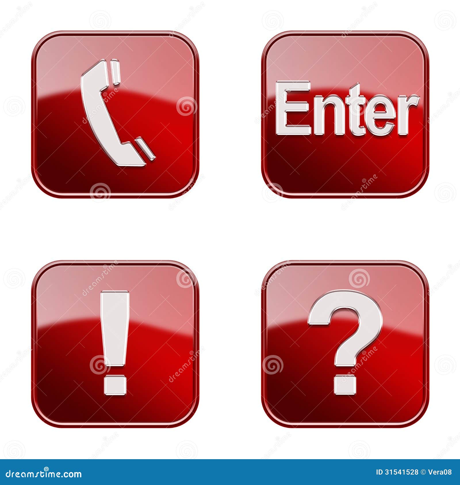 Set Icon Red Glossy 07 Stock Illustrations – 11 Set Icon Red Glossy 07 ...