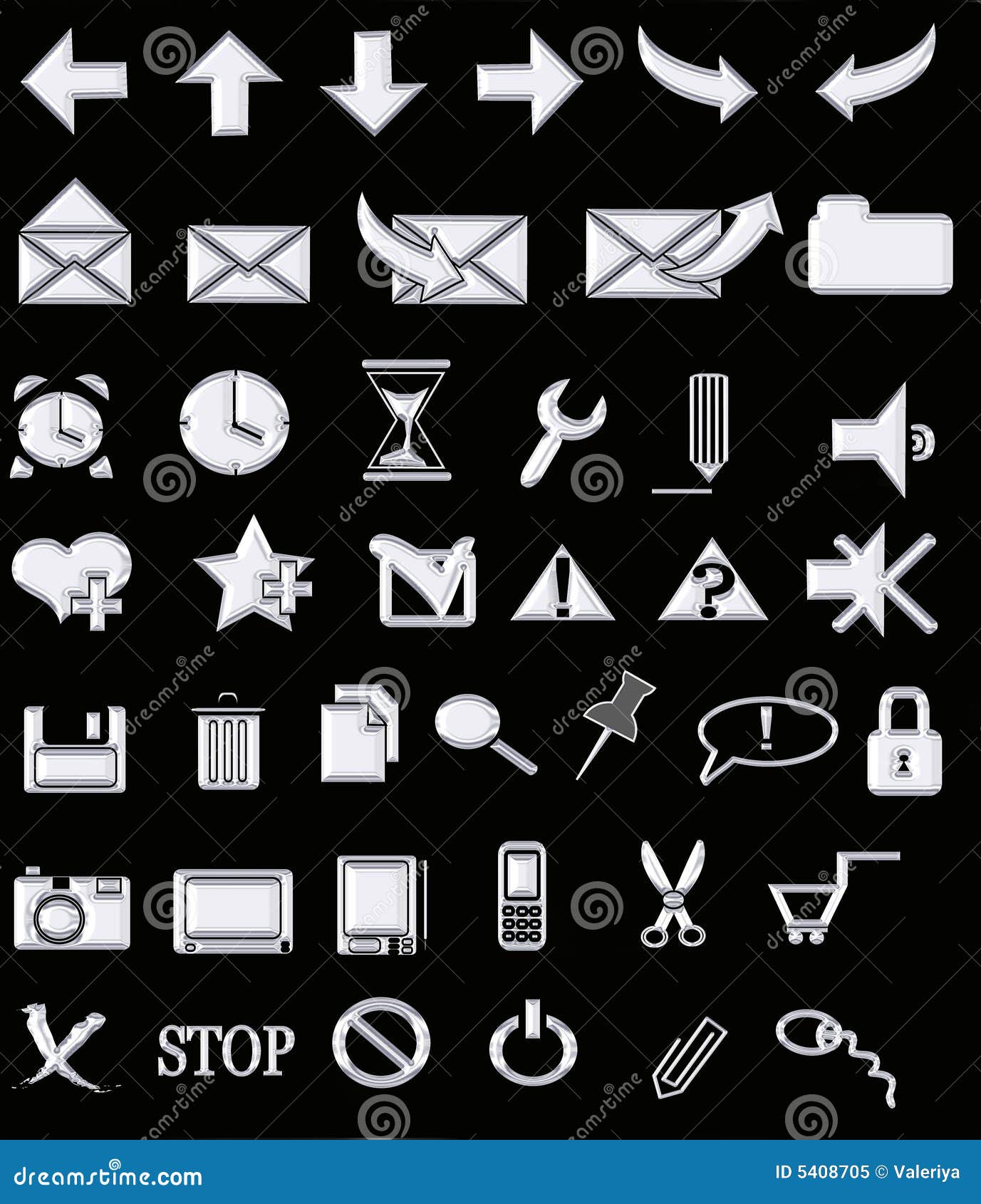 Set icons stock illustration. Illustration of icons, graphic - 5408705