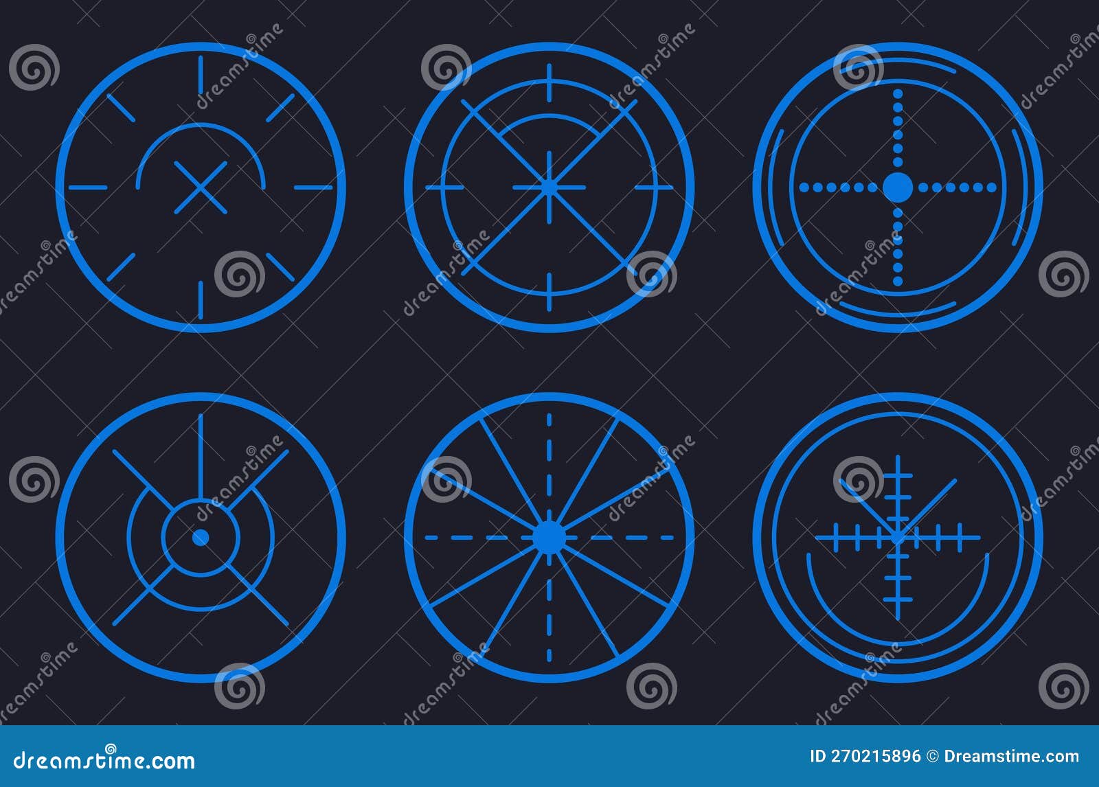 Set of Icons Aim Target, Targeting, Aiming, Goal Stock Vector ...