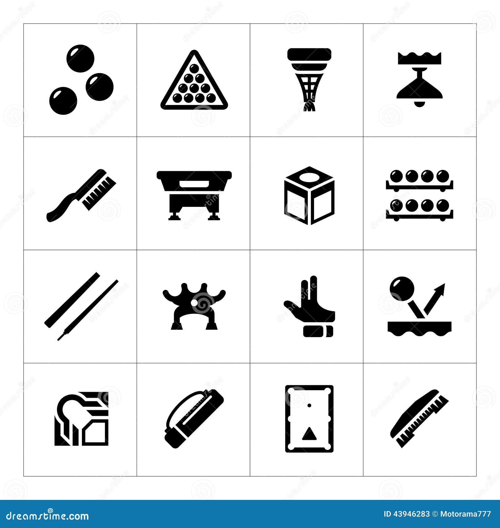 Billiards Snooker Billiard Ball Retro Neon On Wall. Dark Background ...