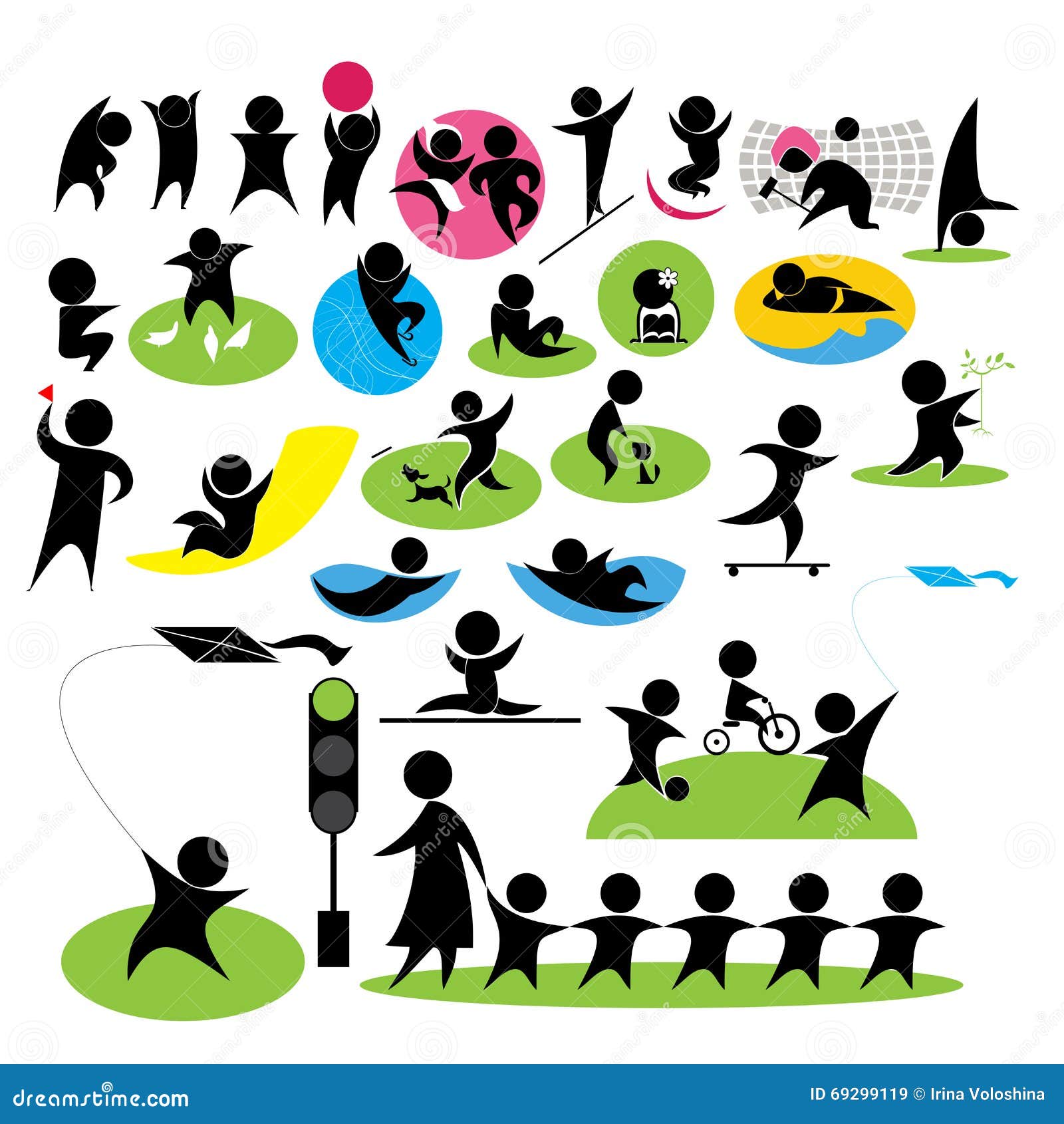 Set Icons Children Playing Stock Illustrations – 1,611 Set Icons ...