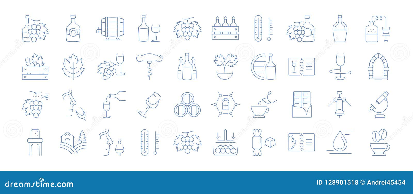 Set of Icons of Cognac stock illustration. Illustration of infographic ...