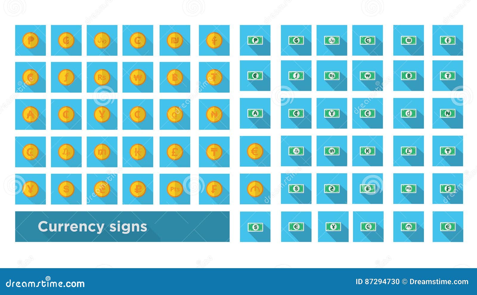 Color Currency Exchange Icon Isolated On White Background. Cash ...