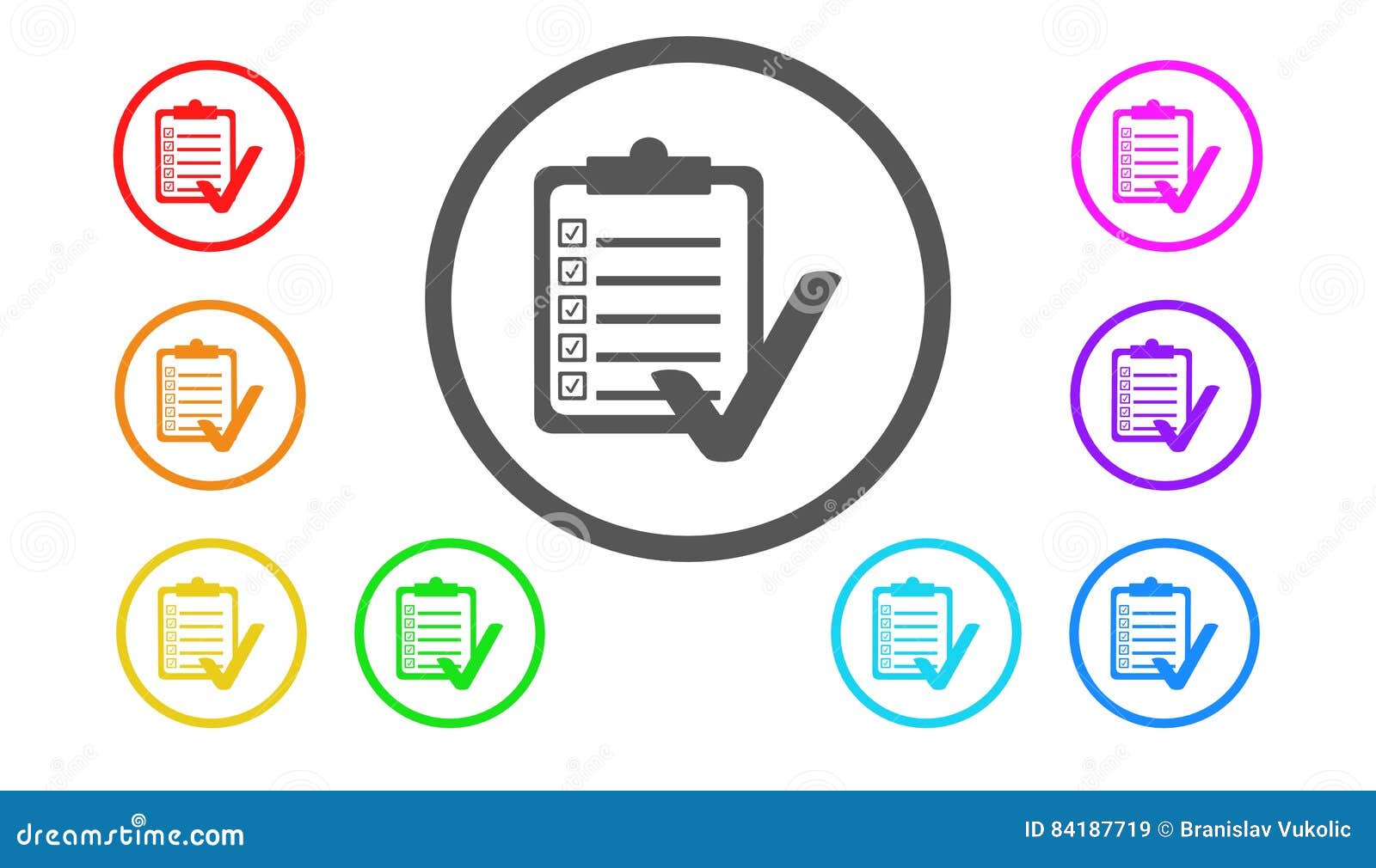 Set of Icons in Color,illustration,vote Stock Illustration ...