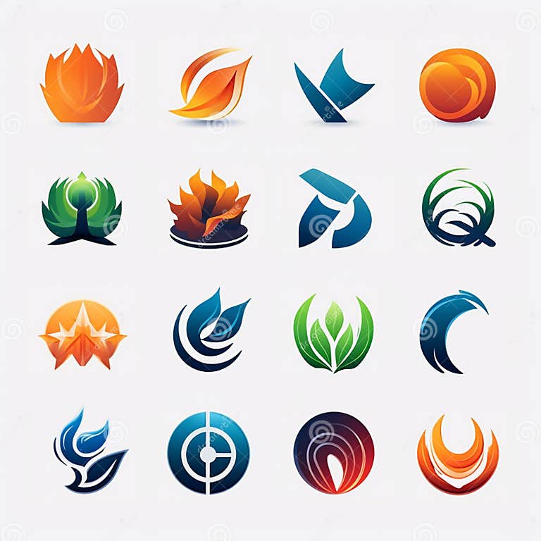 Set of Icons for Design, AI Generated Stock Illustration - Illustration ...