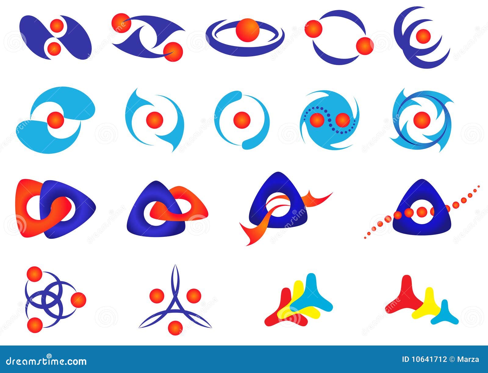 Set of Icons and Design Elements Stock Vector - Illustration of element ...