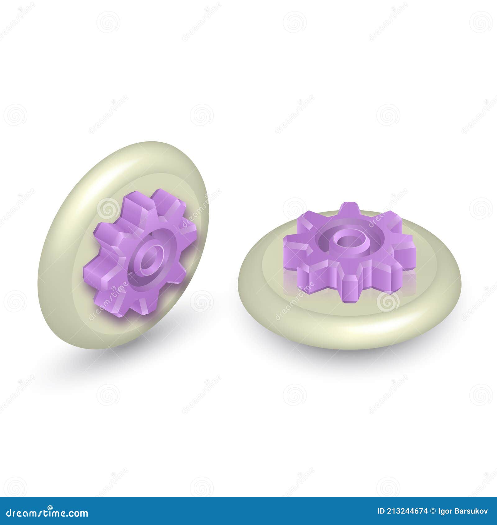 Set of icons gear stock vector. Illustration of equipment - 213244674