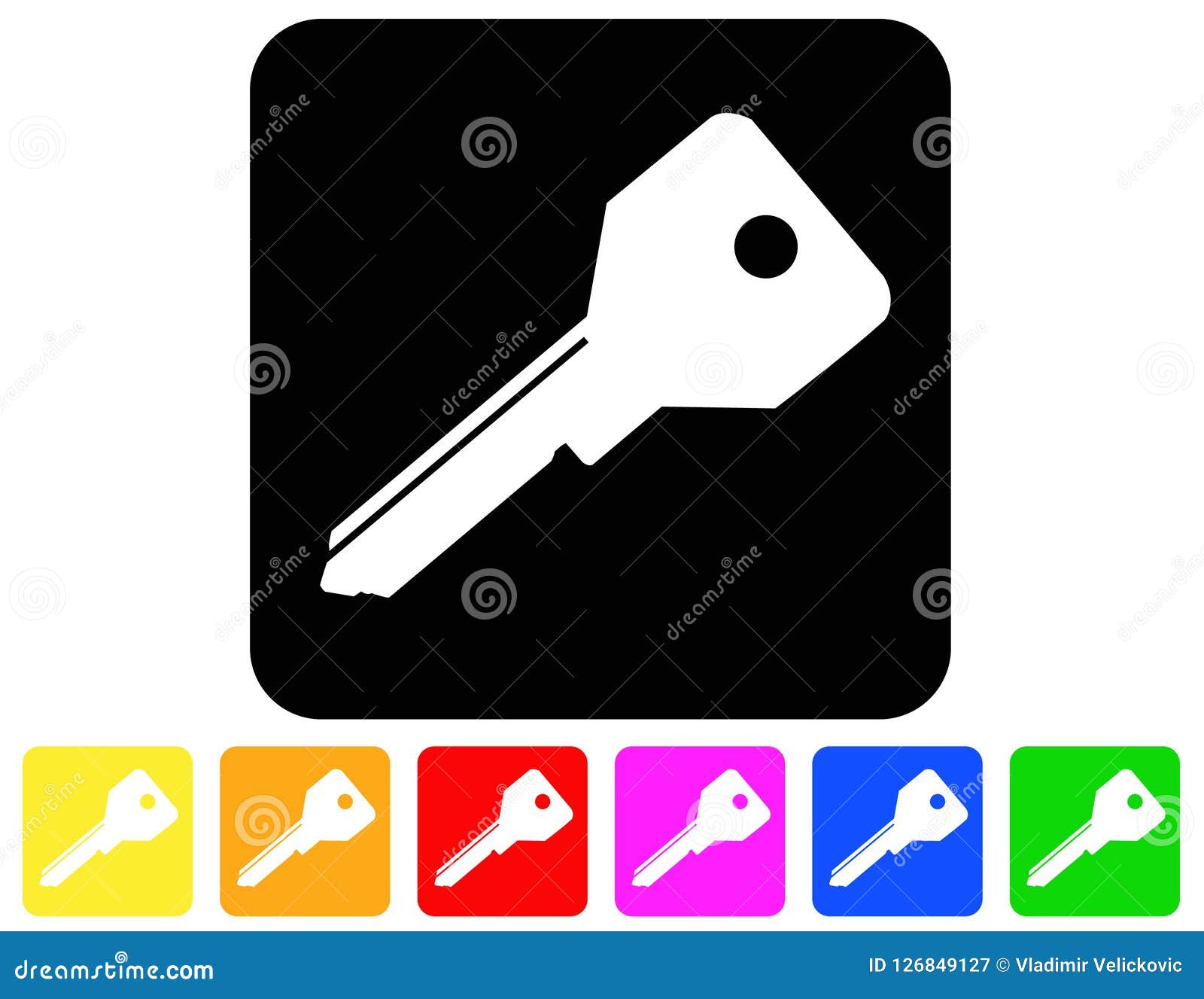 Set Icons - Keys Silhouette Vector Illustration | CartoonDealer.com ...
