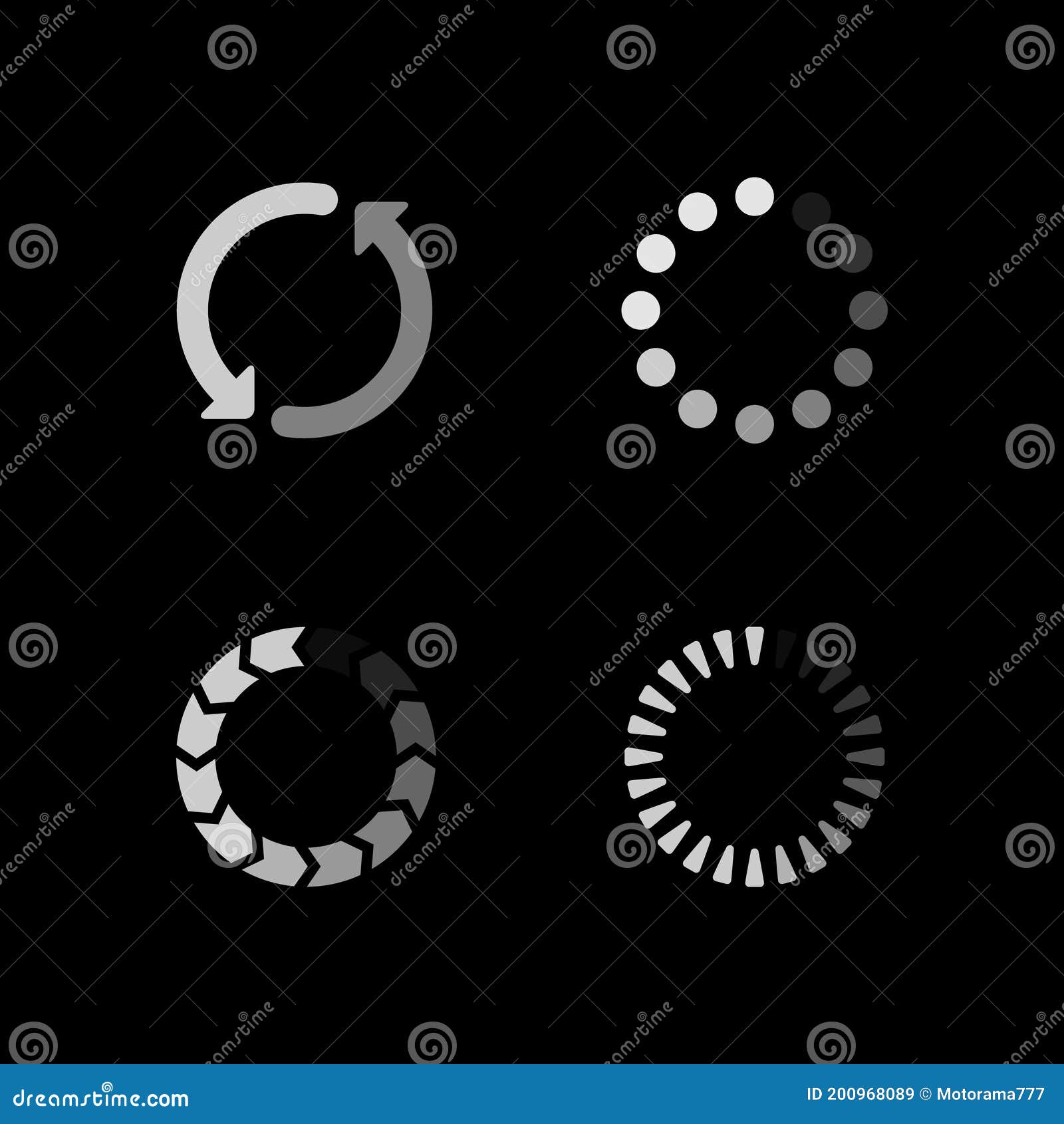 Set Of Icons Loading And Unloading Of Goods, Warehousing Cartoon Vector ...