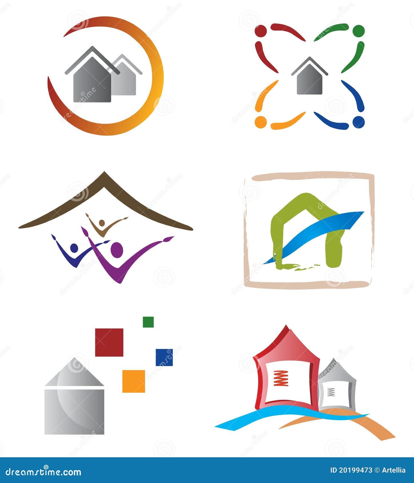 Set of Icons and Logo Elements Home / House Stock Vector - Illustration ...