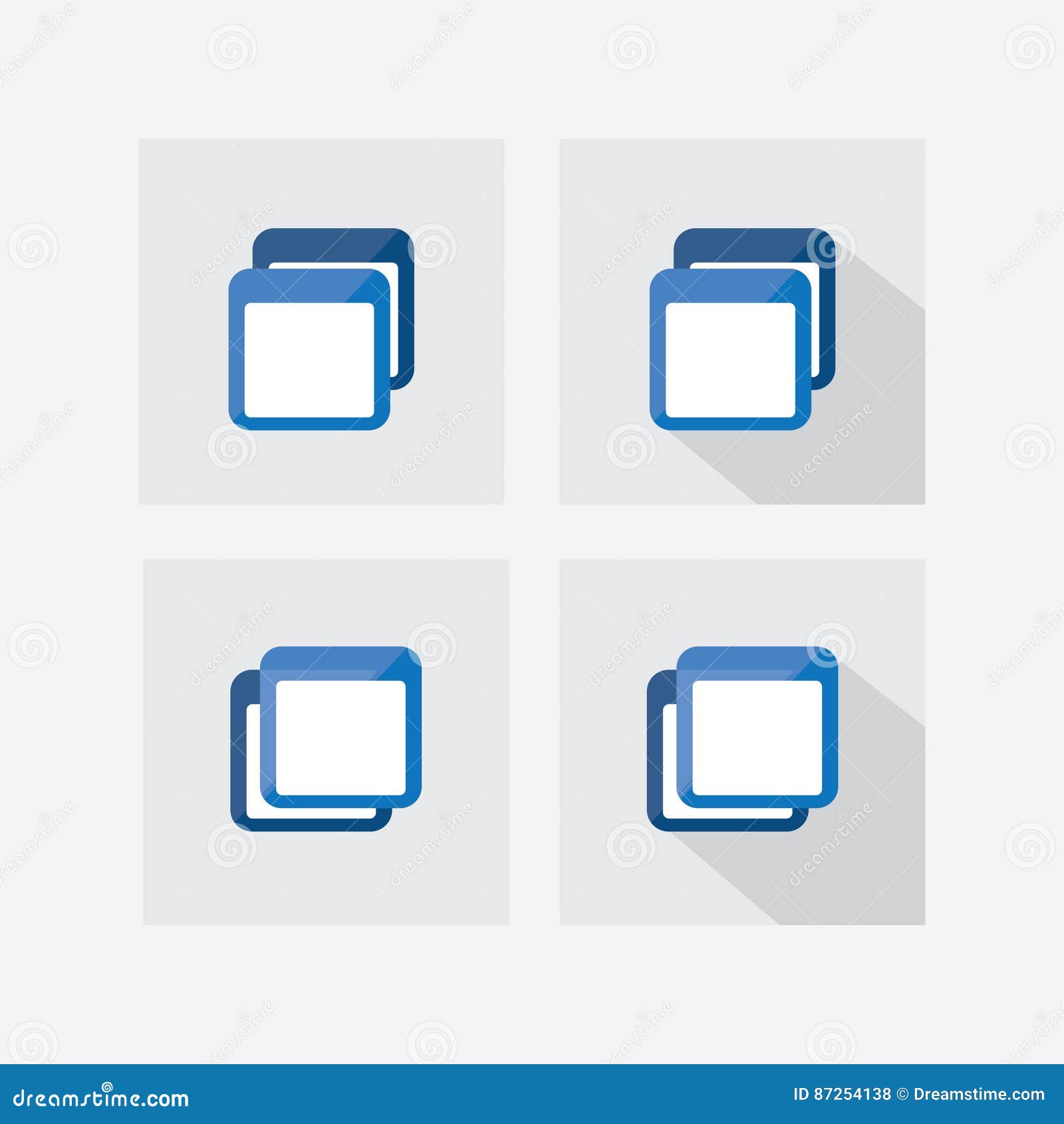 Set of Icons of Minimized Windows Stock Vector - Illustration of page ...