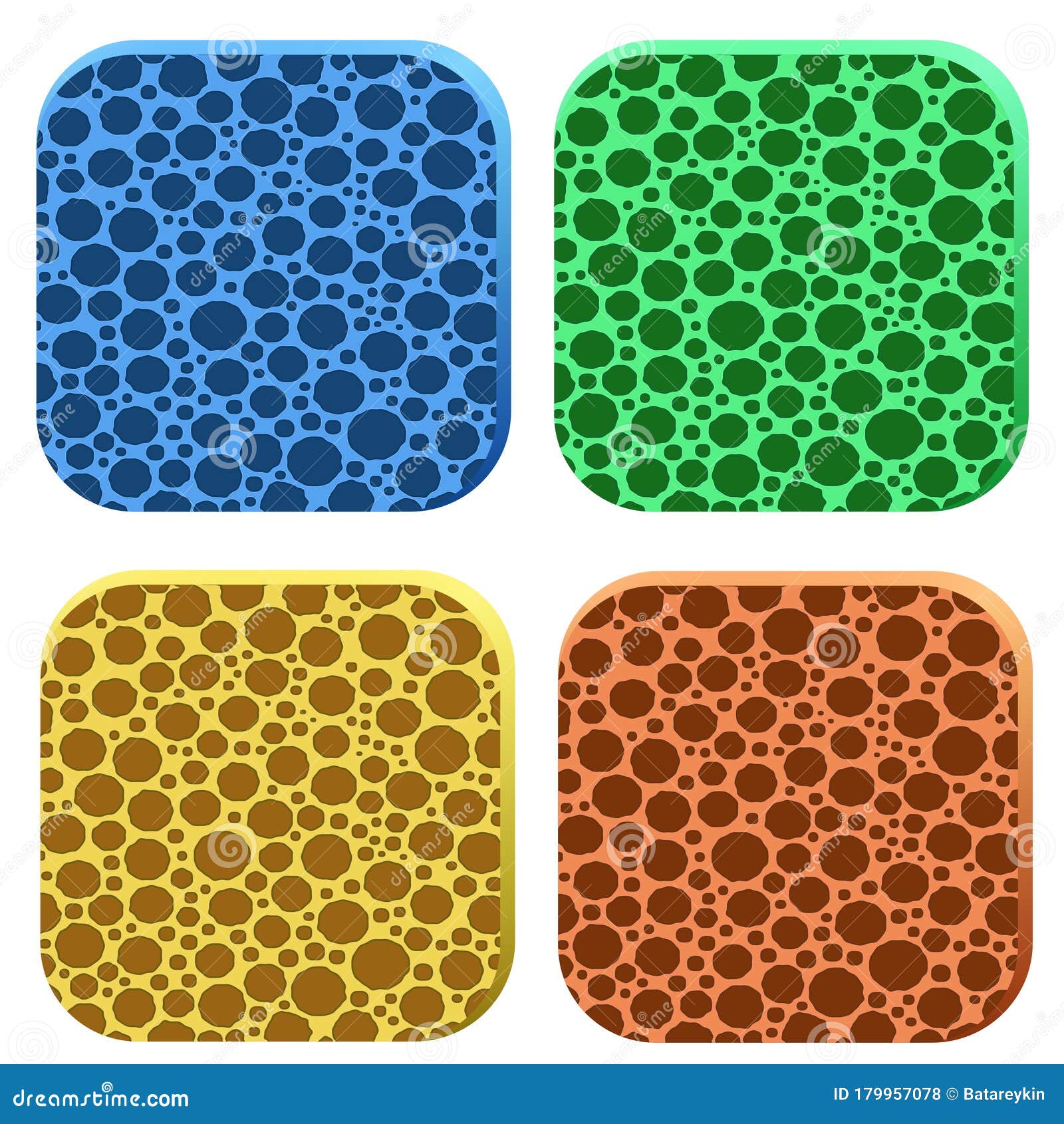 Icons Porous Perforated Material. Cartoon Vector | CartoonDealer.com ...