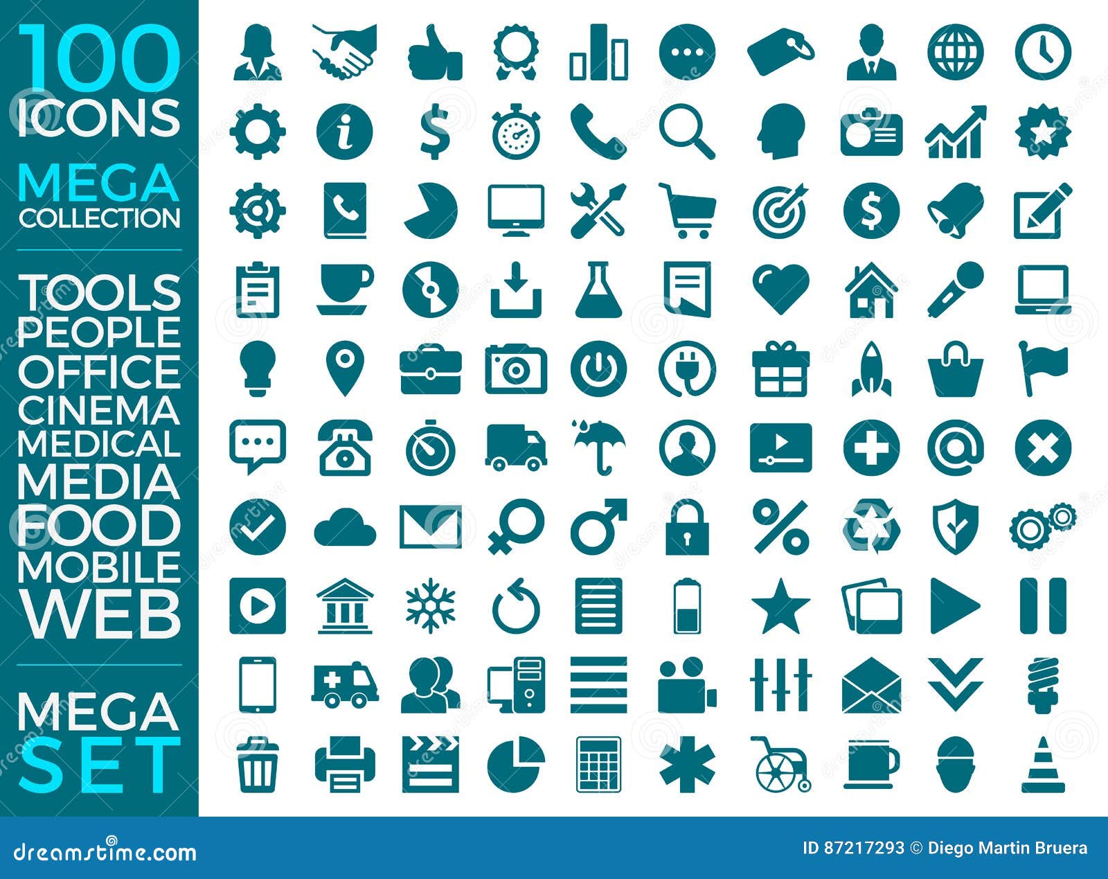 Set of Icons, Quality Icon Collection Vector Design Stock Vector ...