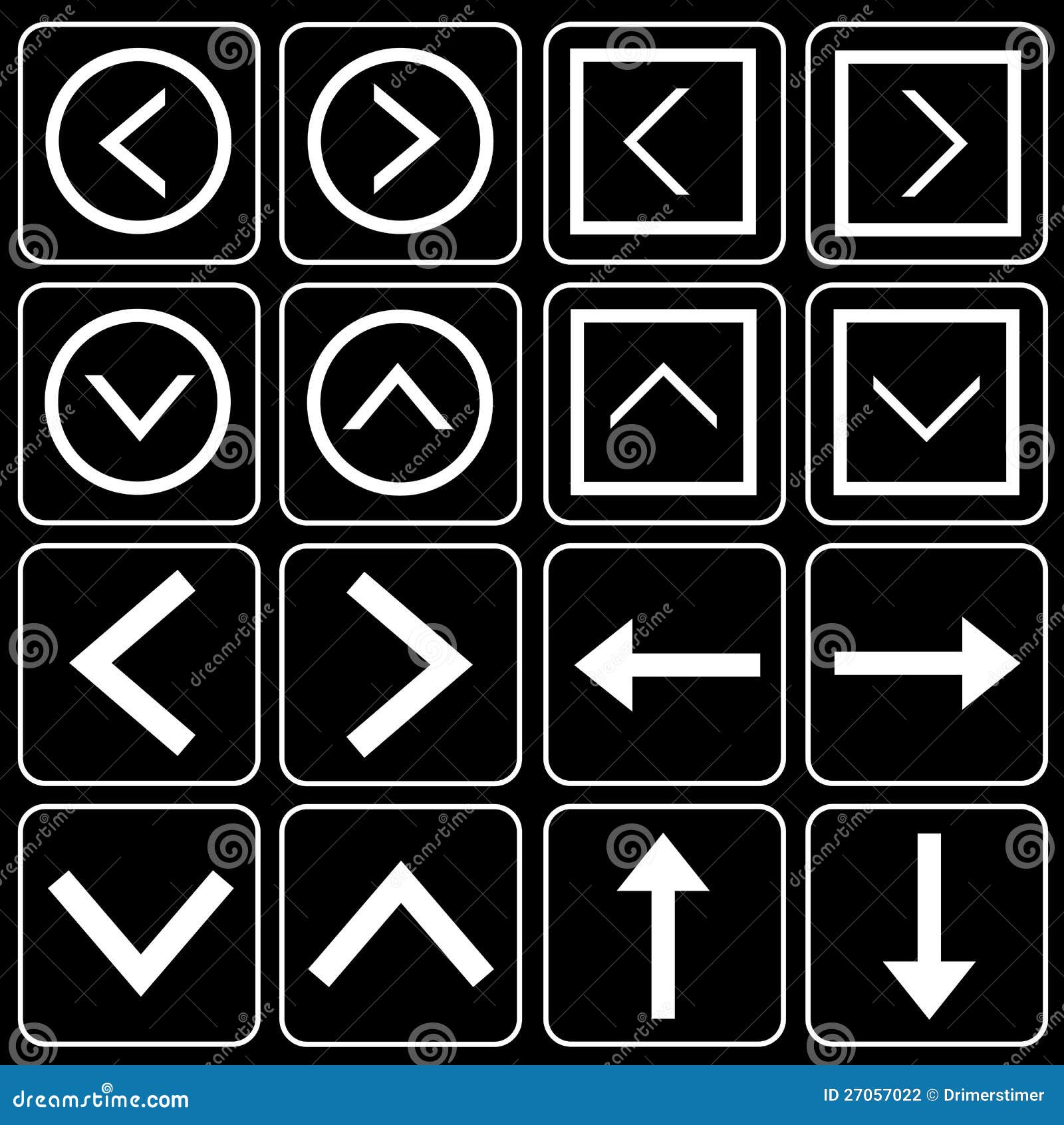 Set of Icons (quotes, Arrows) Stock Vector - Illustration of background ...