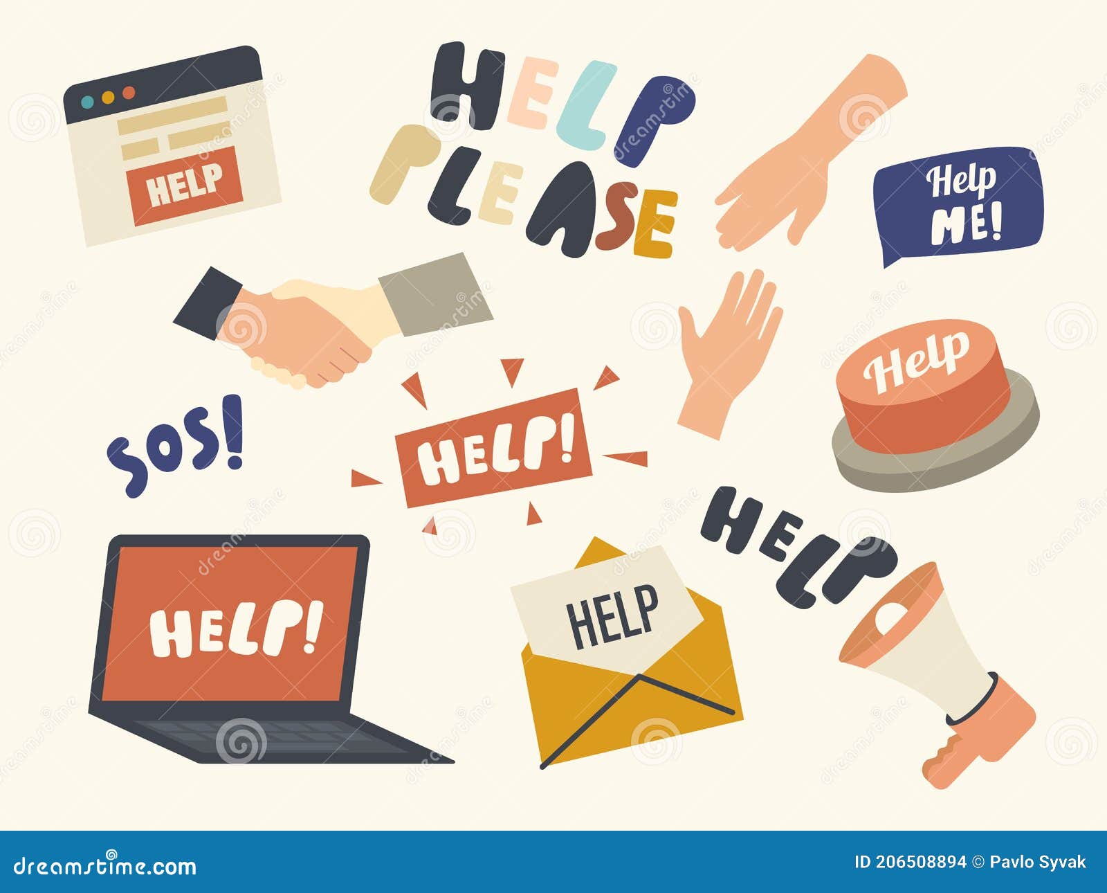 Request Envelope Word Note Letter Asking For Help Stock Photography ...