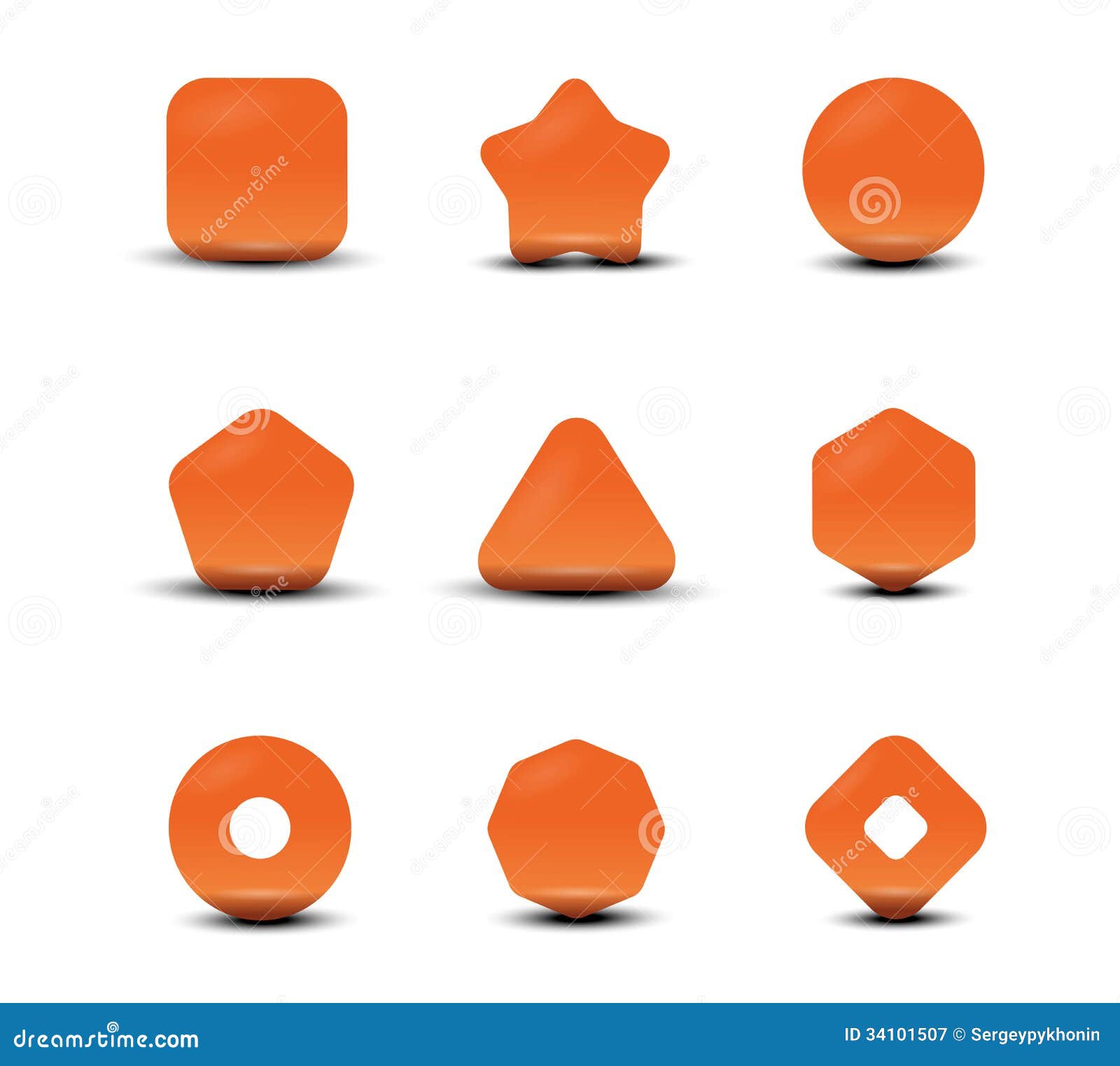 Set icons shapes stock vector. Illustration of shapes - 34101507