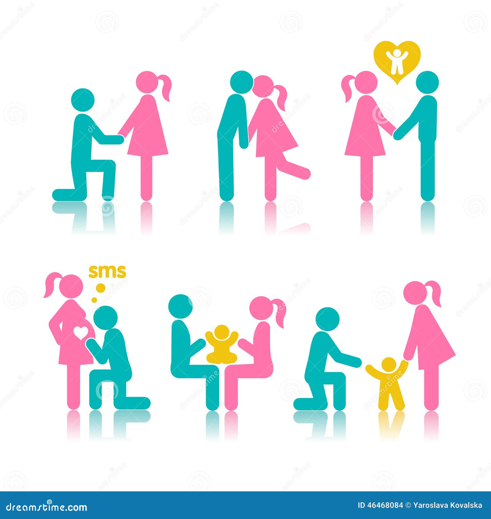 Set Of Icons Stages Of Creating A Family Stock Vector - Image: 46468084 Set Of Icons Stages Of Creating A Family Stock Vector - Image: 46468084