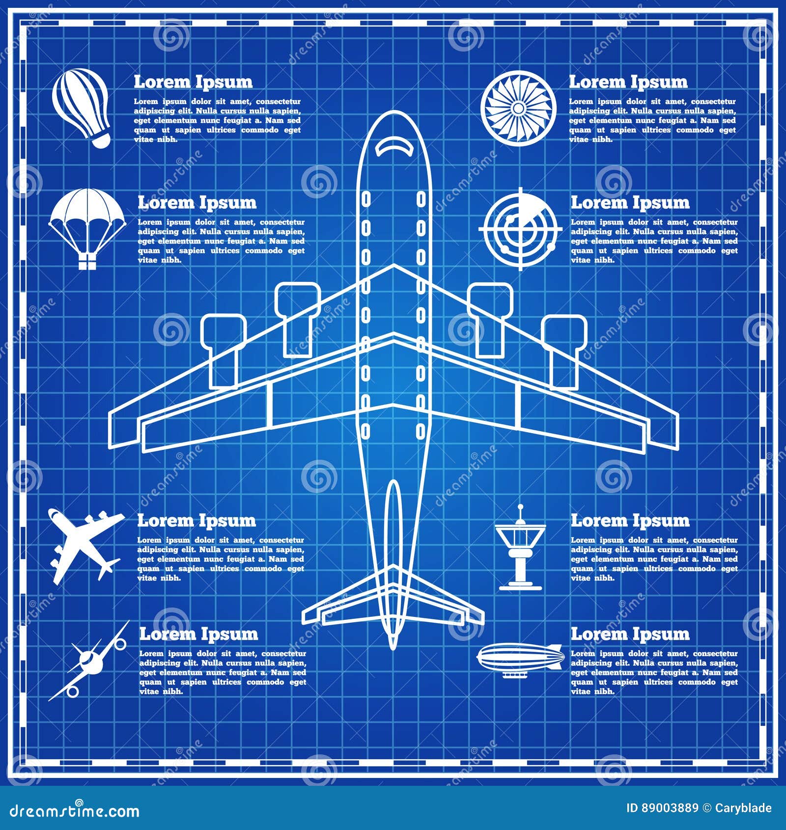 Set of Icons on a Theme Aviation. Stock Vector - Illustration of ...