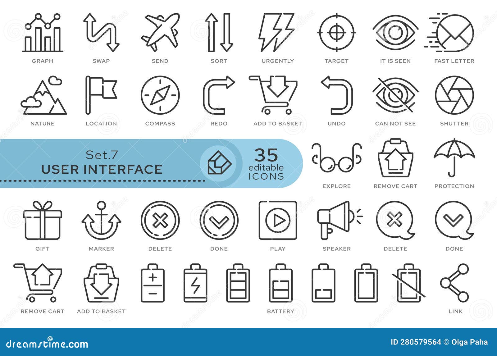 Set Icons User Interface 07 Stock Vector - Illustration of disassemble ...