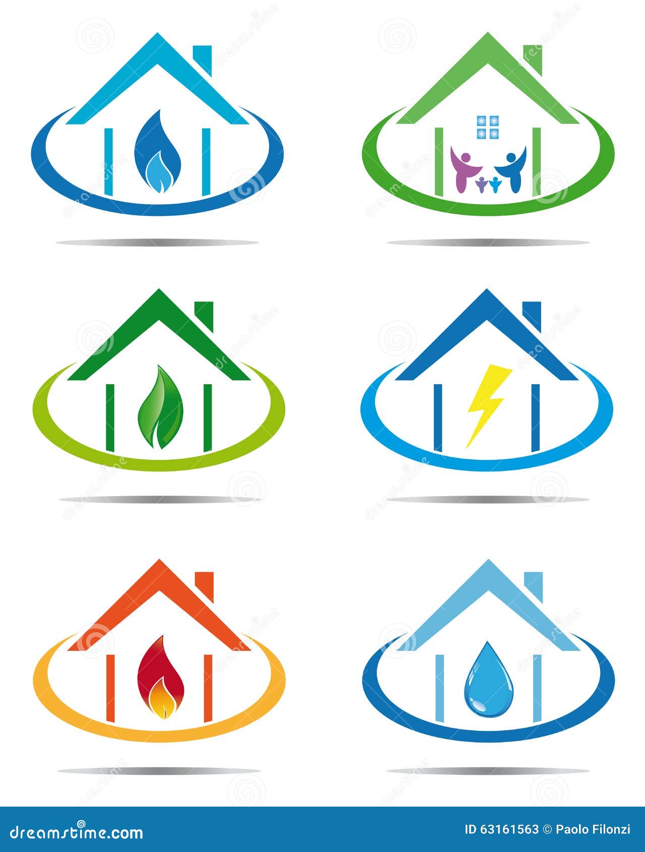 House Utility Infrastructure Isolated Concept Vector Illustrations ...