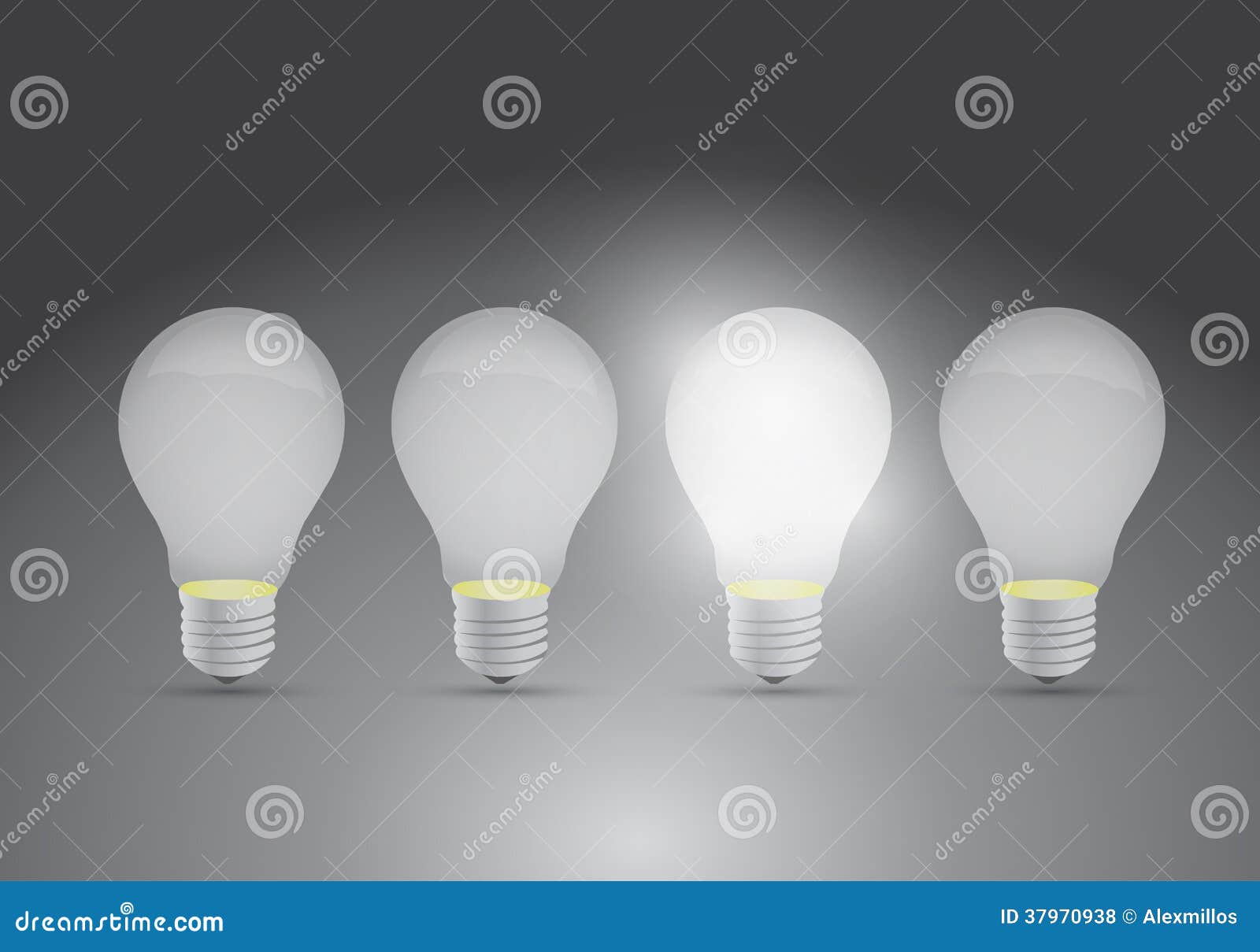 Set of Ideas. One Bright Ideas Illustration Design Stock Illustration ...