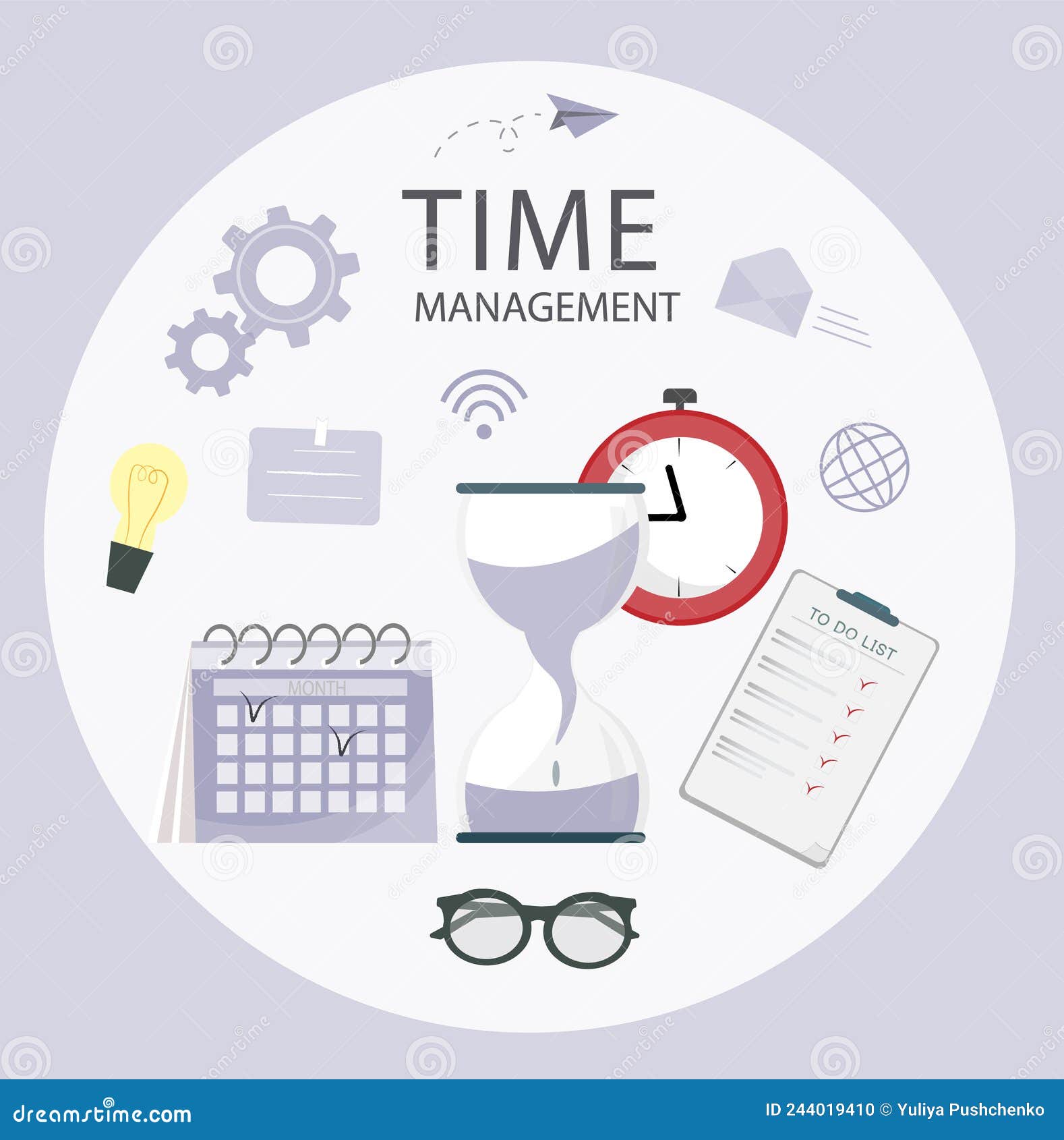 Set If Items for Time Management Concept Planning, Organization ...