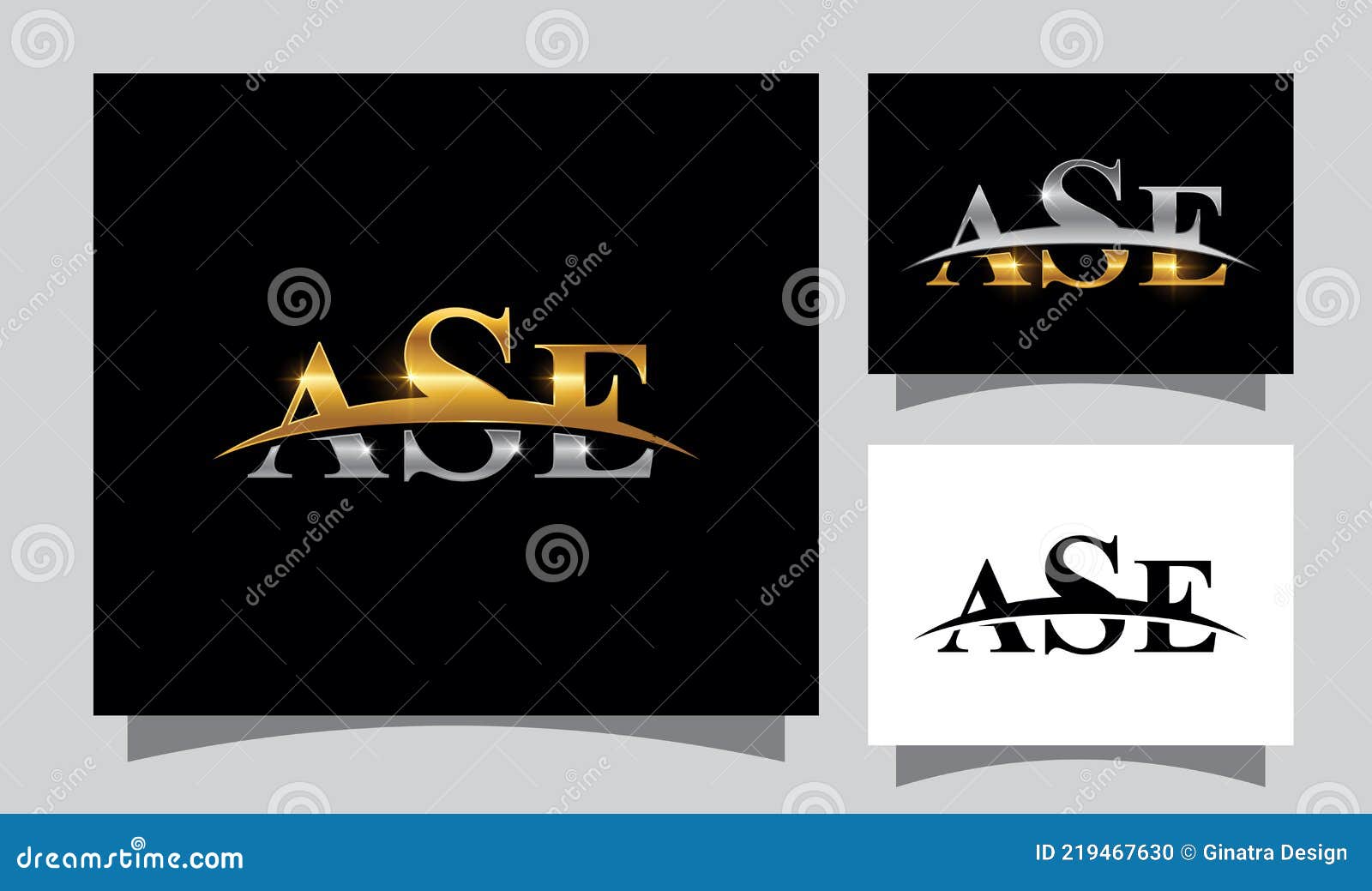 ASE Monogram Initial Logo Vector Sign Stock Vector - Illustration of ...