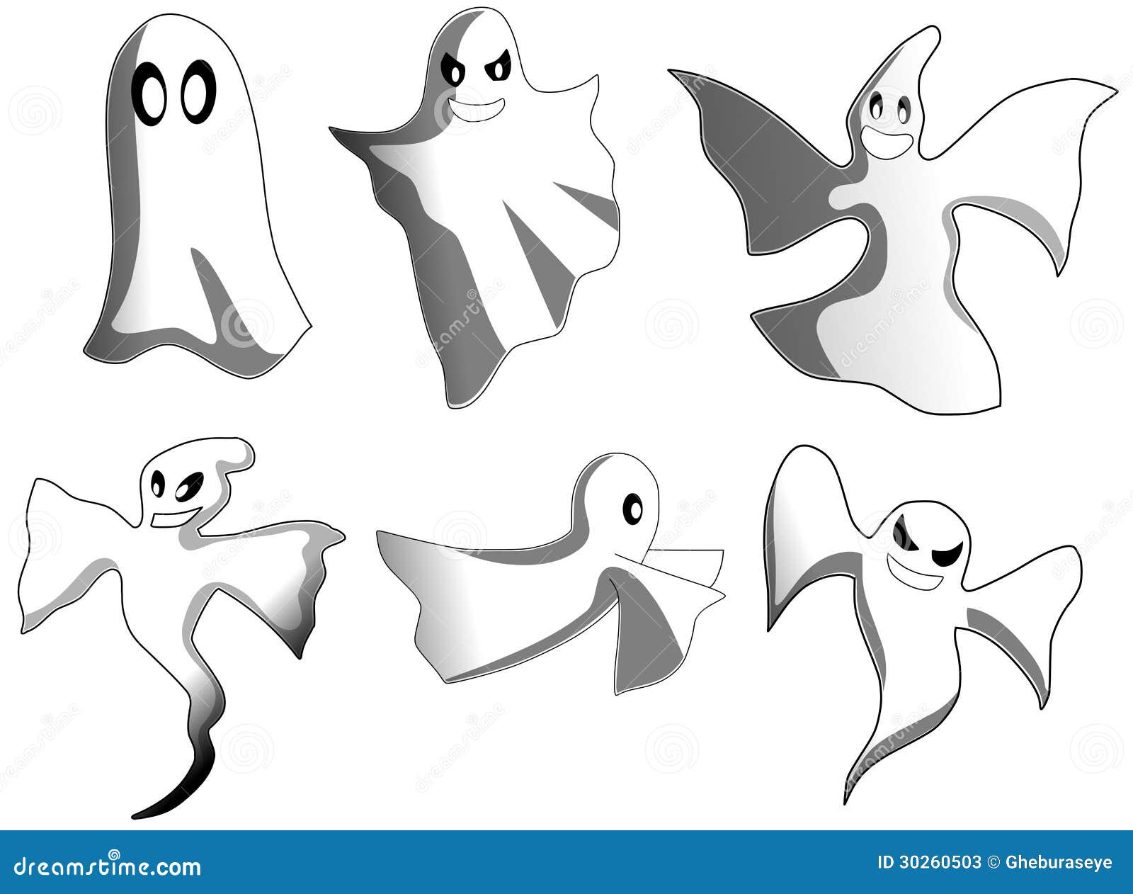 Ghost cartoon stock image. Illustration of artistic, clip - 30260503
