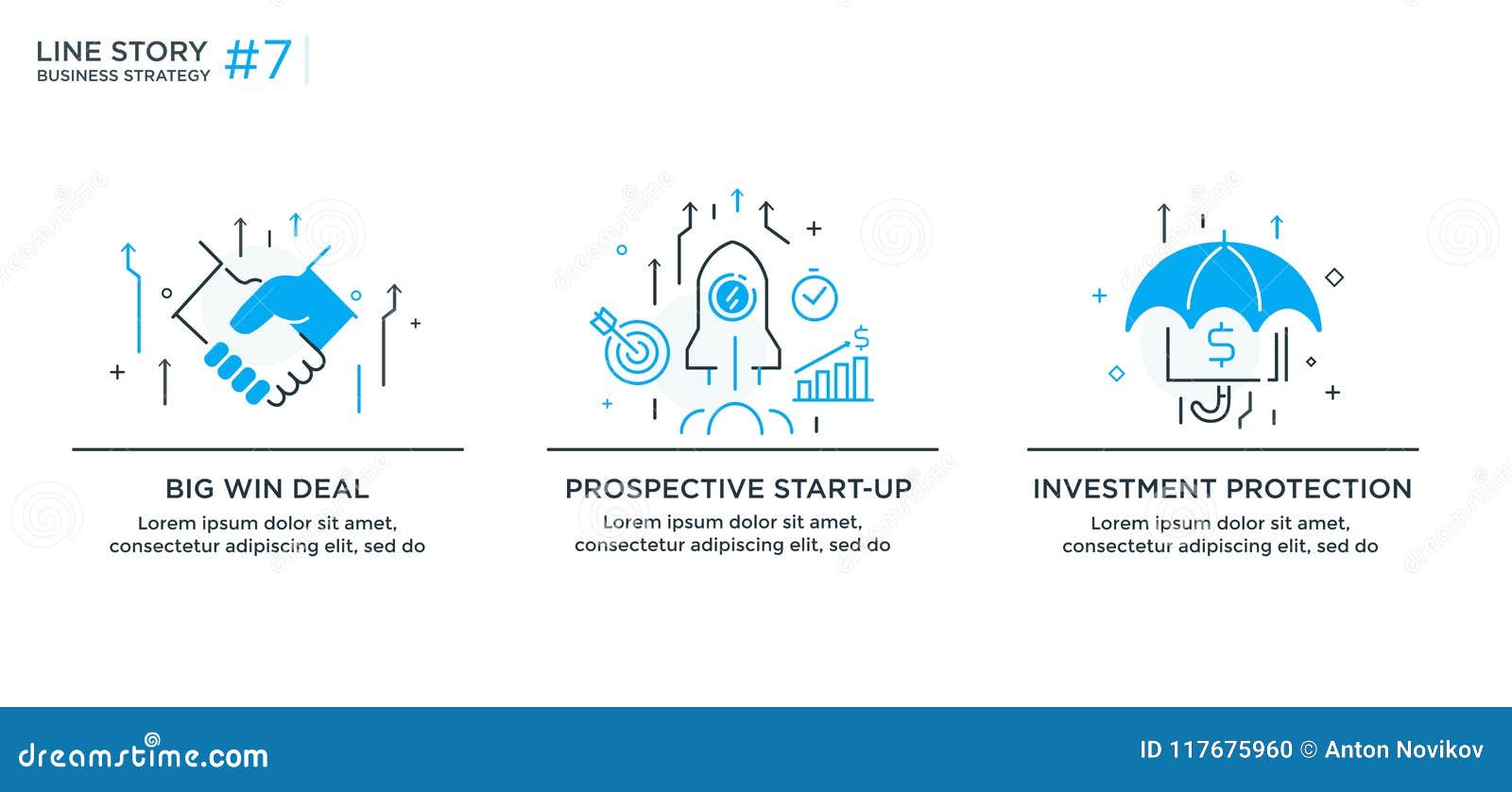Set of Illustrations Concept with Businessmen. Workflow, Growth ...