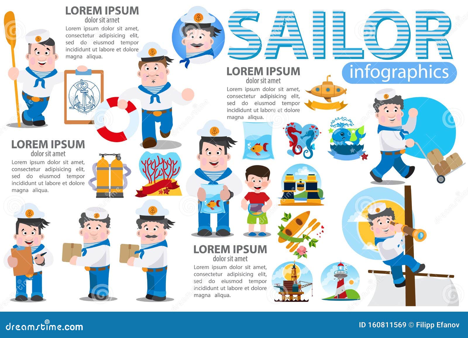 A Set of Illustrations and Elements for Creating Infographics on the ...