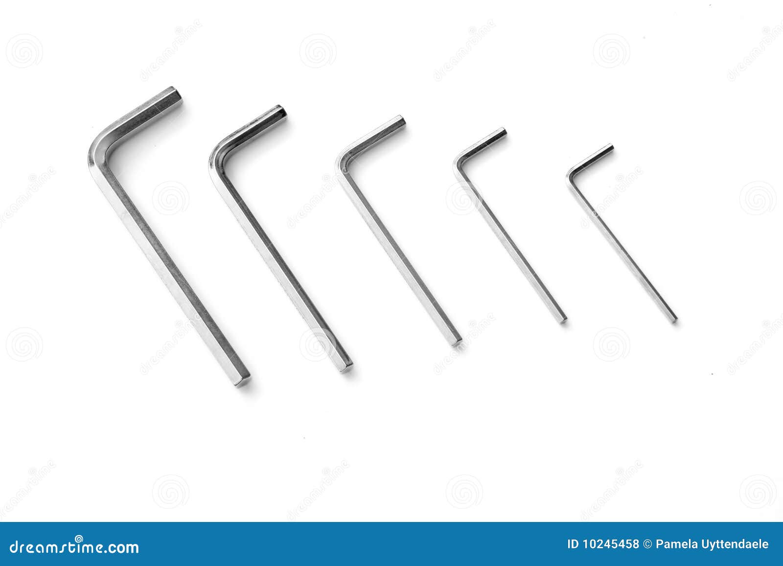 Set of inbus keys stock photo. Image of silver, sizes - 10245458