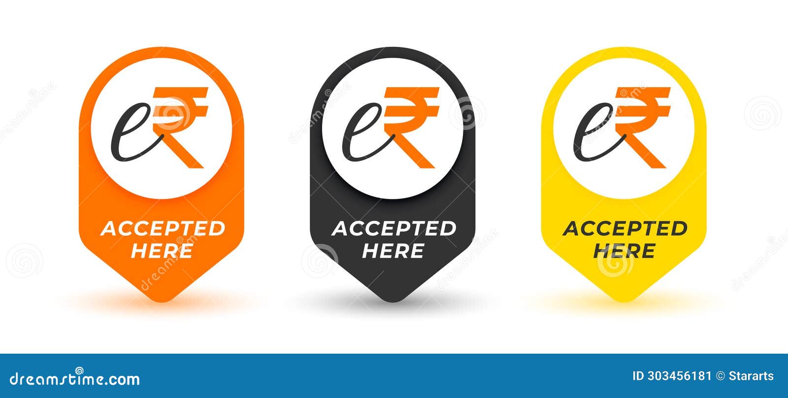 Secure Indian Currency E Rupi Symbol Background For Digital Economy ...