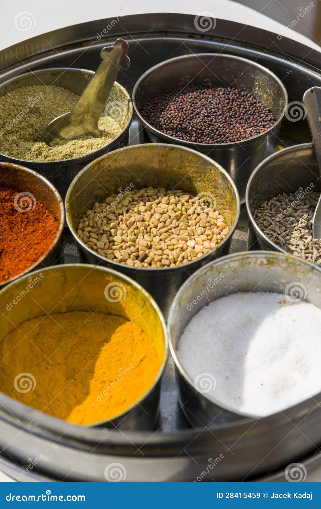 Set of Indian Spices in Metal Bowls Stock Image - Image of dish ... Set of Indian Spices in Metal Bowls Stock Image - Image of dish ...