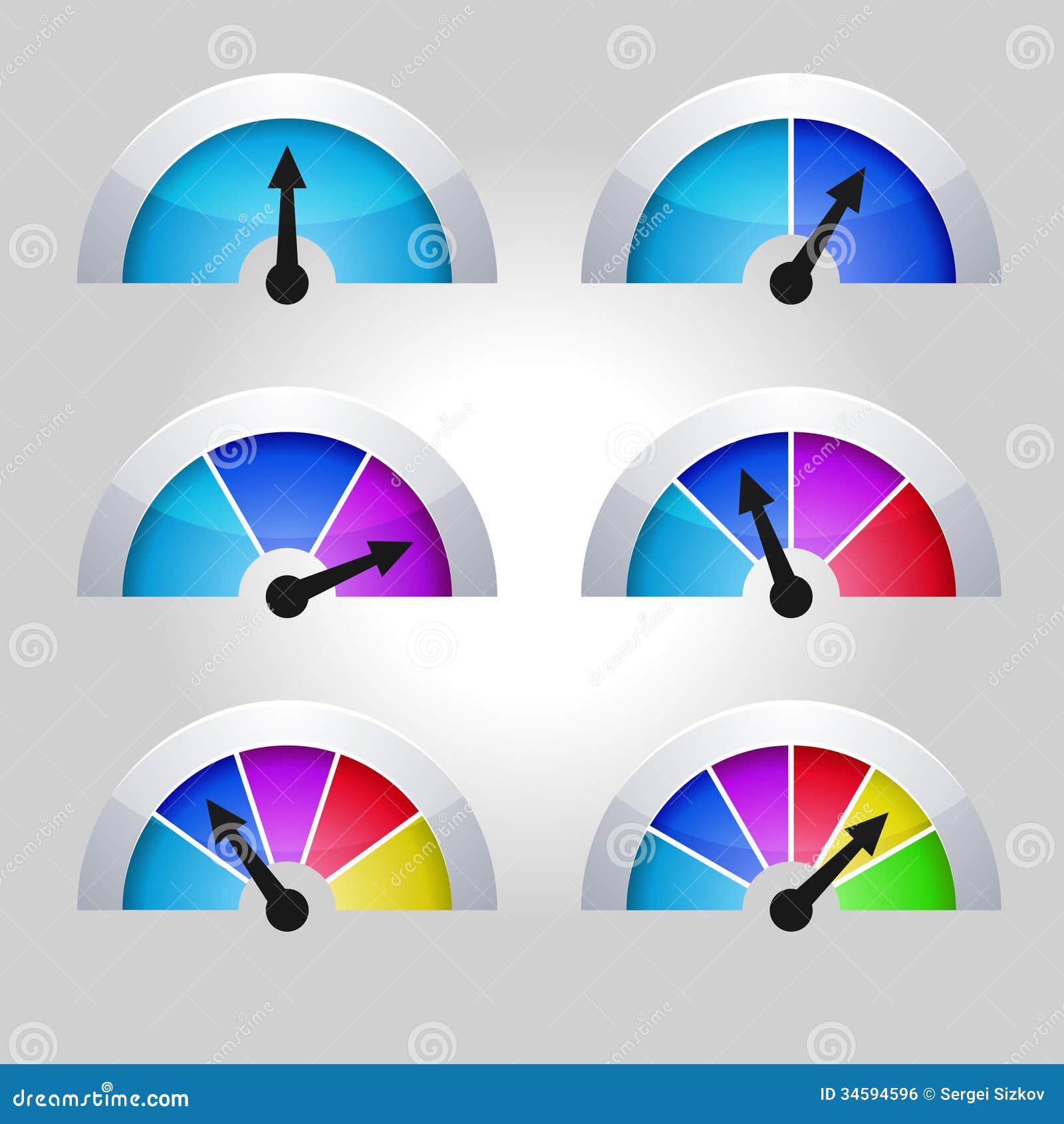 Set of indicators diagram stock vector. Illustration of load - 34594596