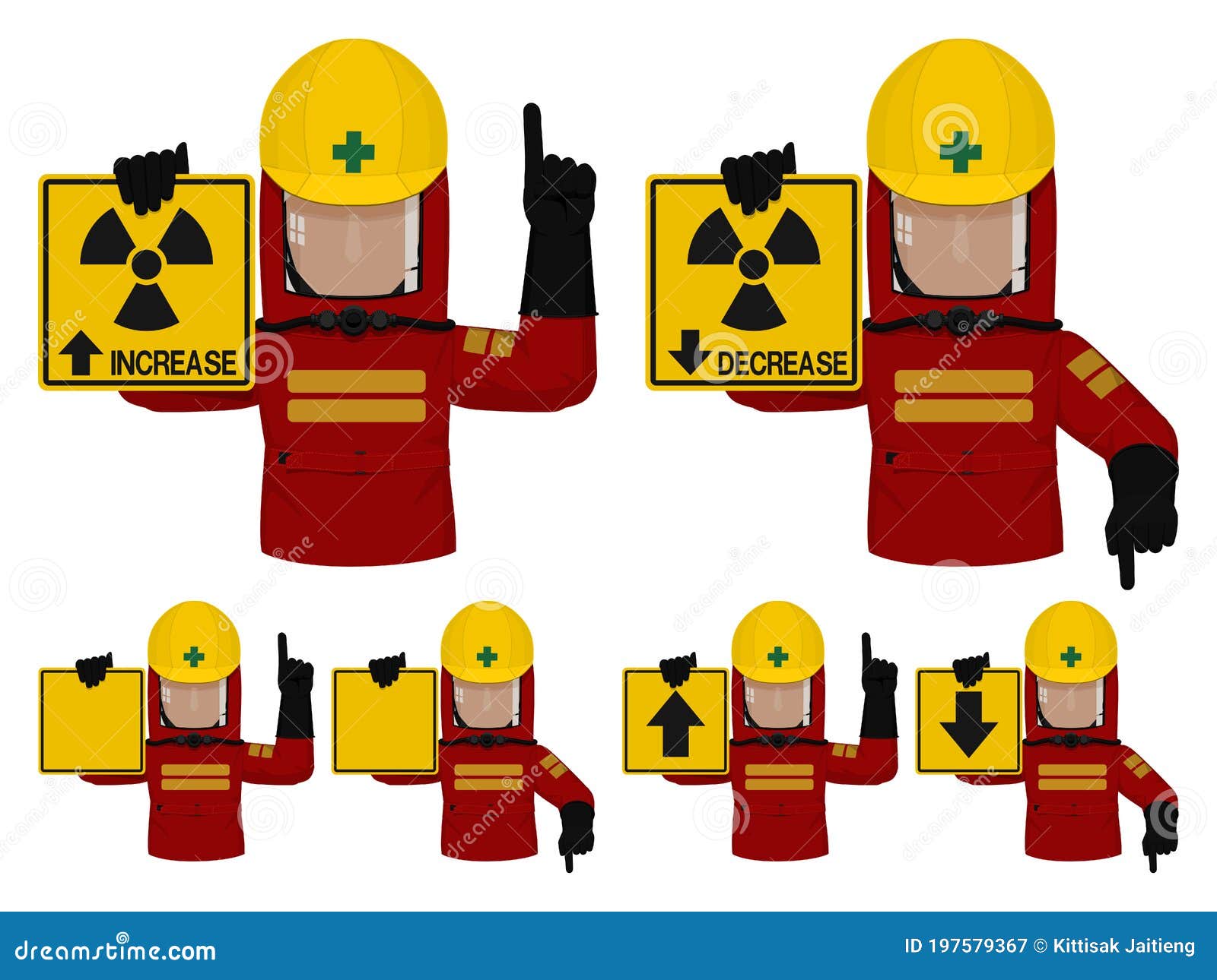 Man In Radiation Protective Suit. Cartoon Vector | CartoonDealer.com ...