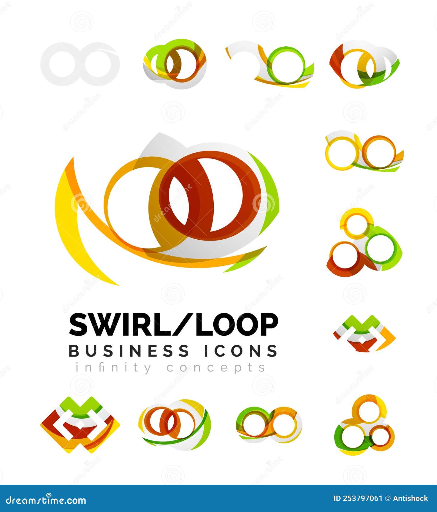 Set of Infinity Concepts, Loop Logo Designs Stock Vector - Illustration ...