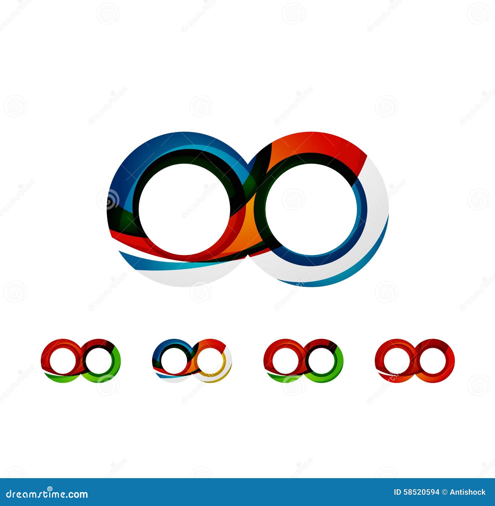 Set of Infinity Concepts, Loop Logo Designs Stock Vector - Illustration ...