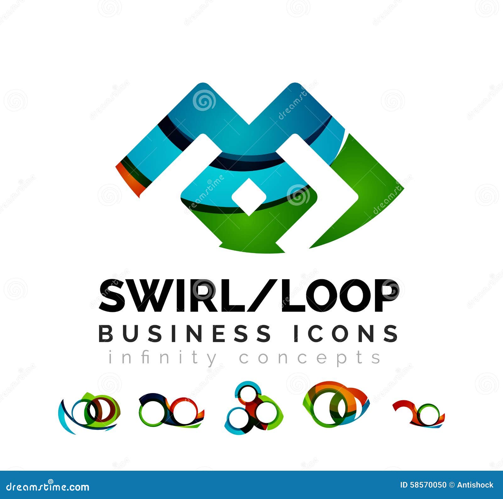 Set of Infinity Concepts, Loop Logo Designs Stock Vector - Illustration ...